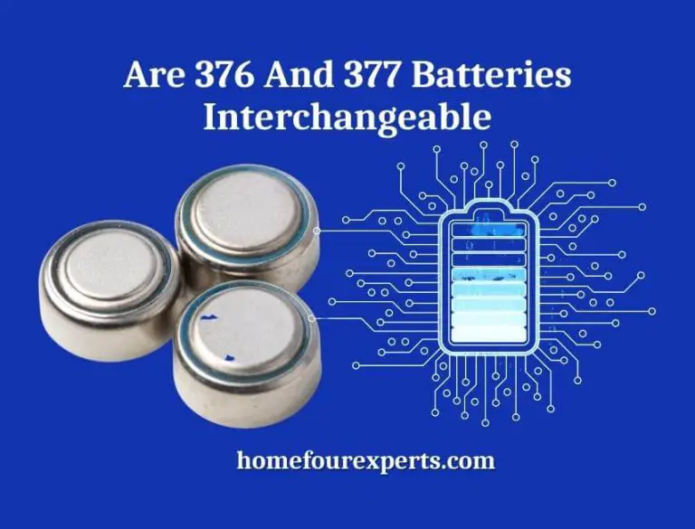 Are 376 And 377 Batteries Interchangeable? (Answer Is Here)